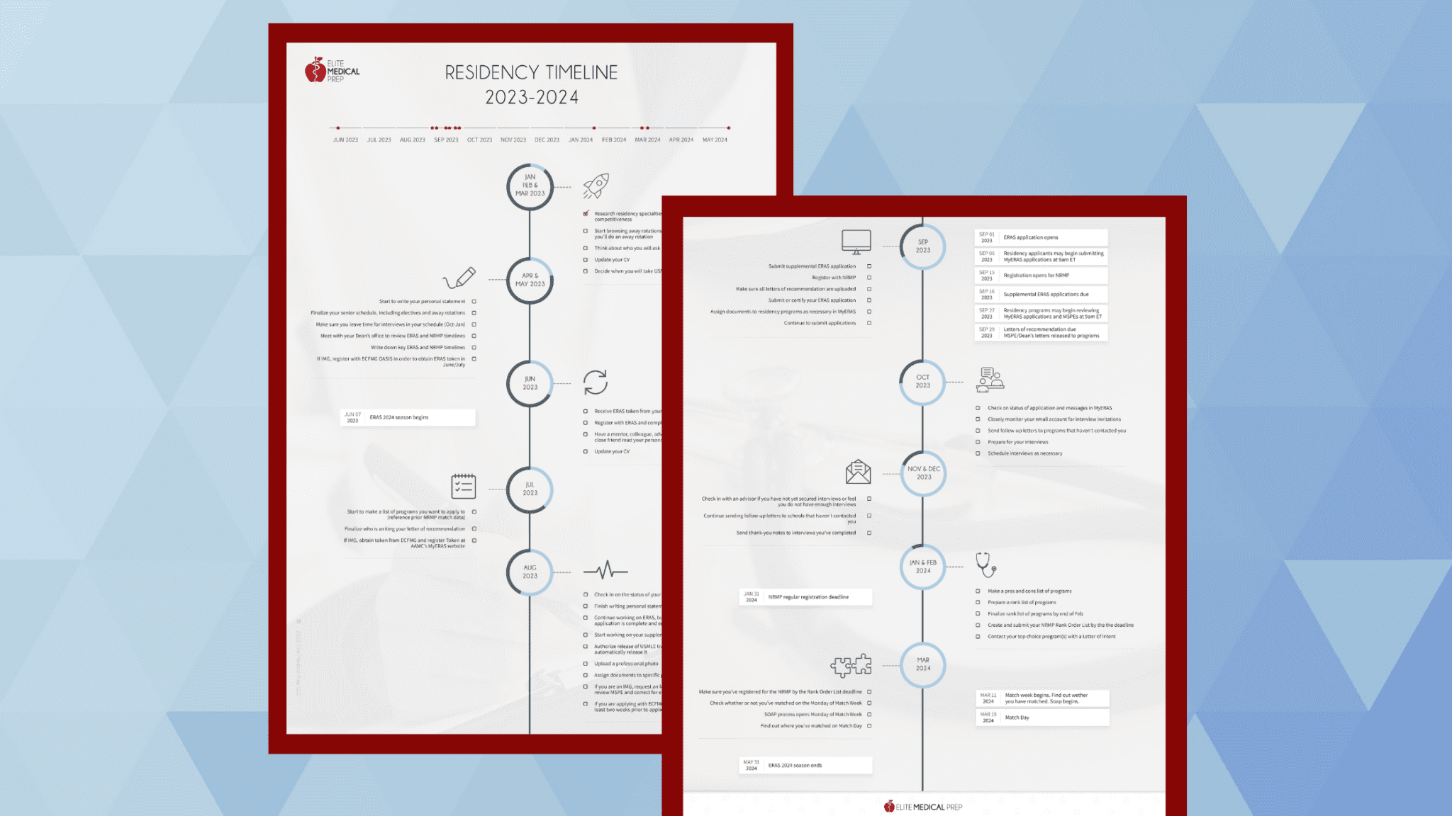 Residency Application Timeline for the 2025-2026 Match Cycle