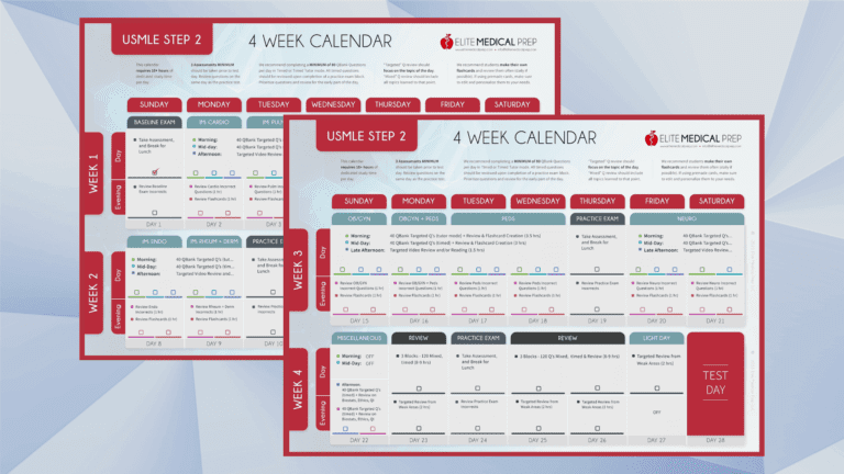 USMLE Step 2 CK Study Schedule | Elite Medical Prep